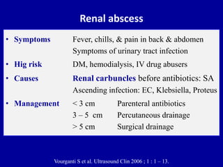 Ultrasound of the urinary tract - Renal infections | PPTX