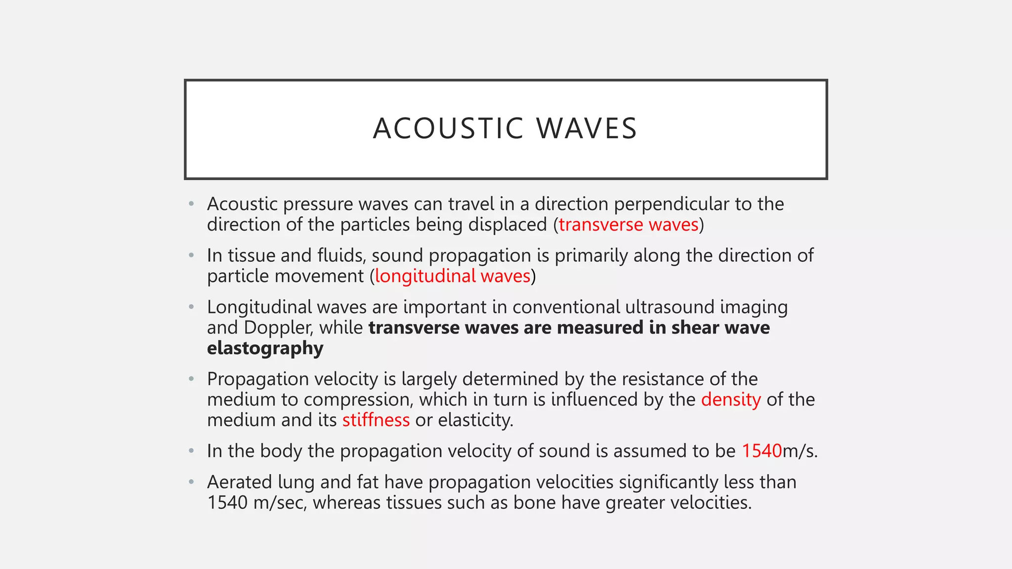 Ultrasound and Doppler physics | PPTX