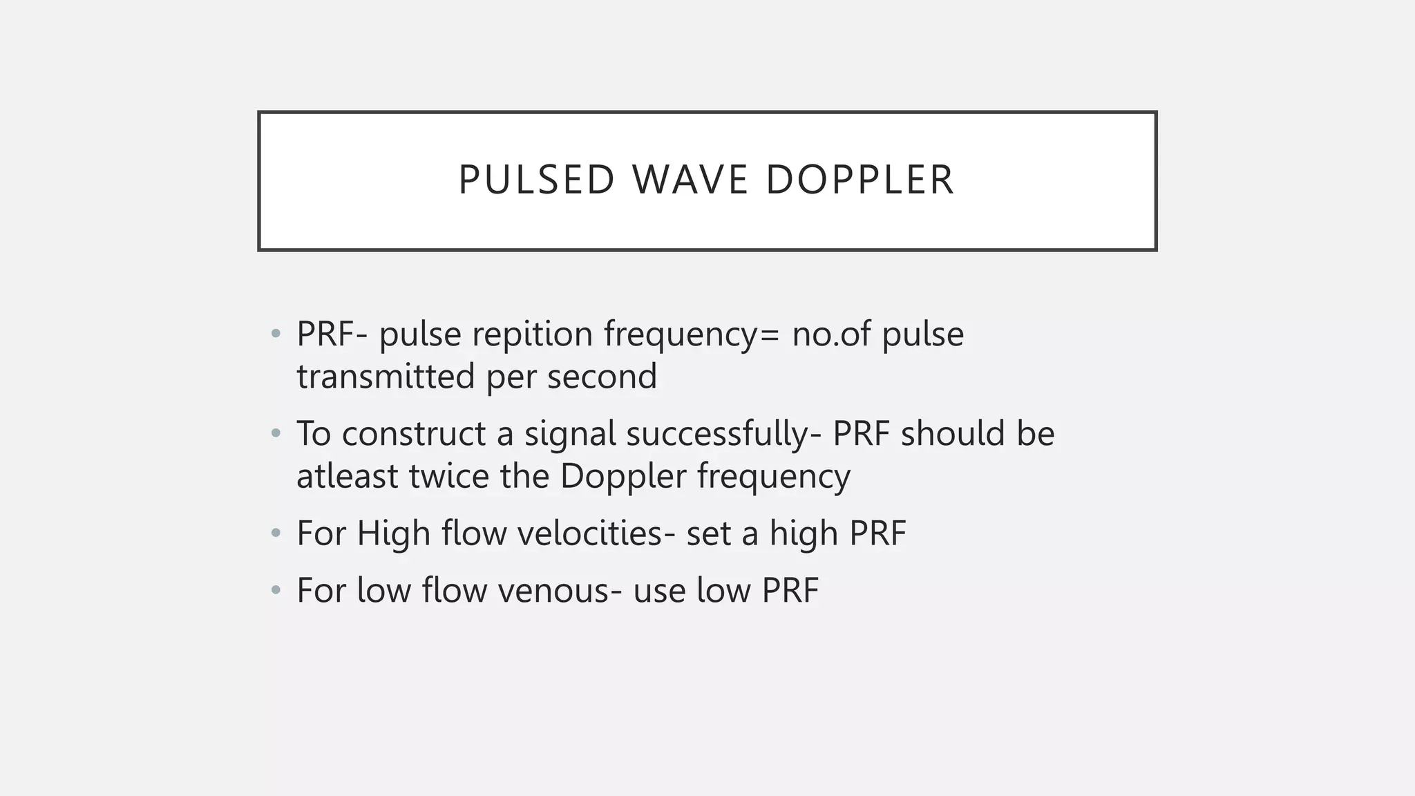 Ultrasound and Doppler physics | PPTX