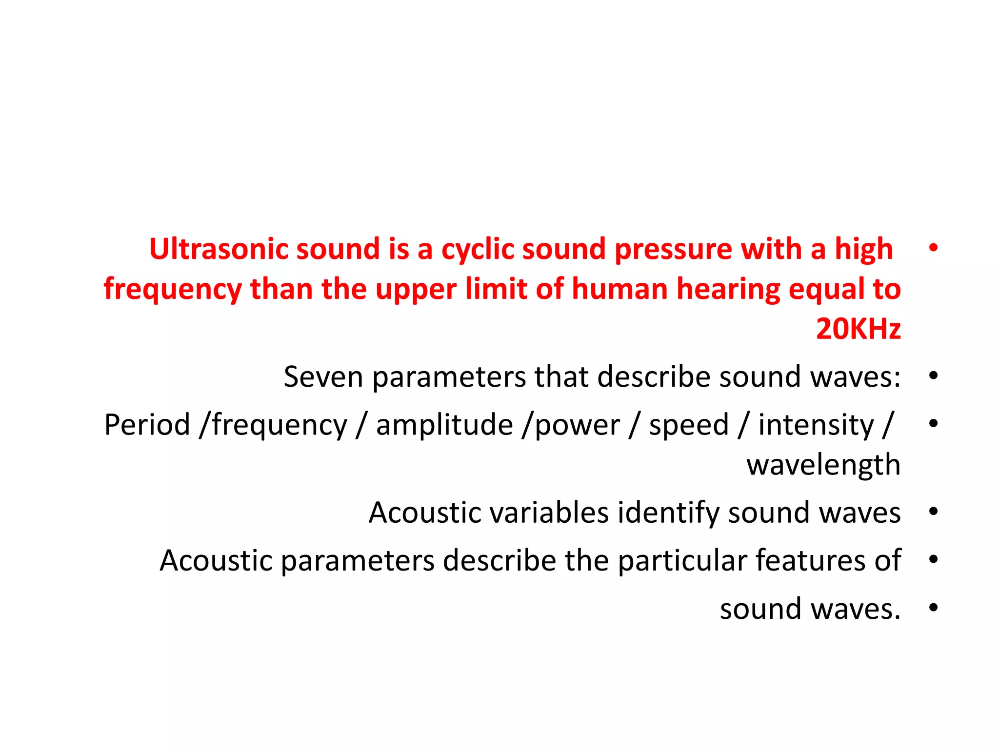 Ultrasound physics 1 | PPTX