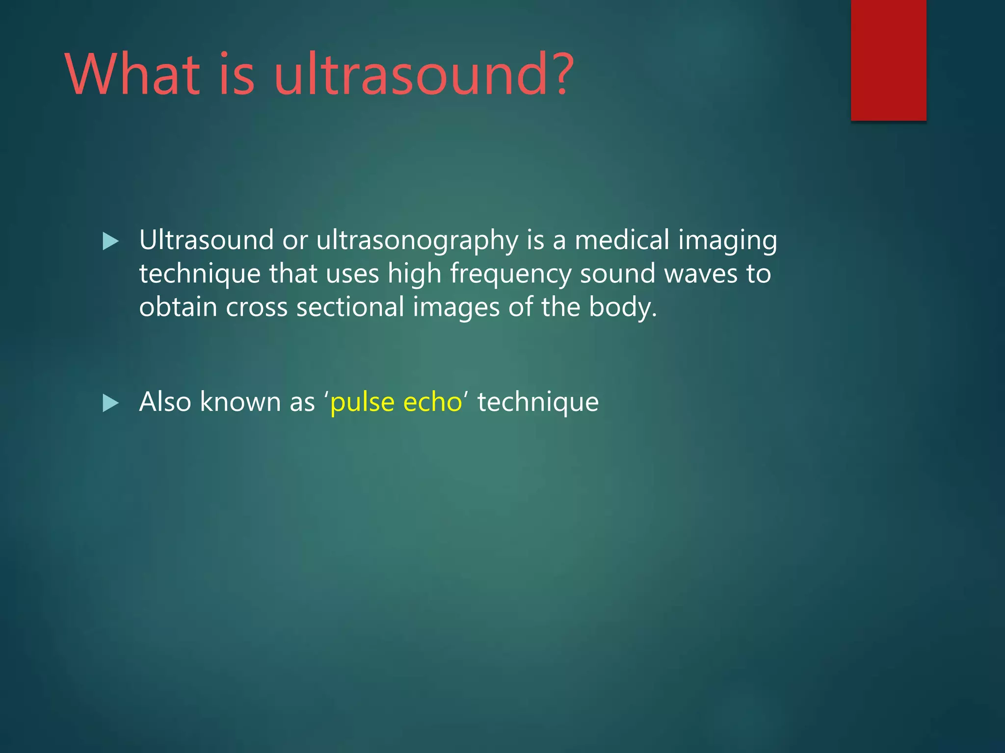 Ultrasound physics and image optimization1 (1) | PPTX