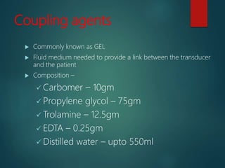 Ultrasound physics and image optimization1 (1) | PPTX