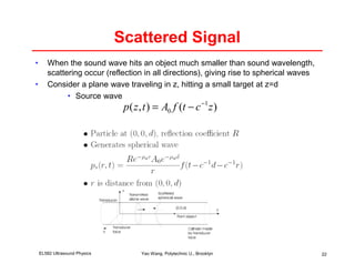 Physics of Ultrasound Imaging | PDF