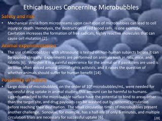 Ultrasound Targeted Microbubble Destruction Research Project | PPTX