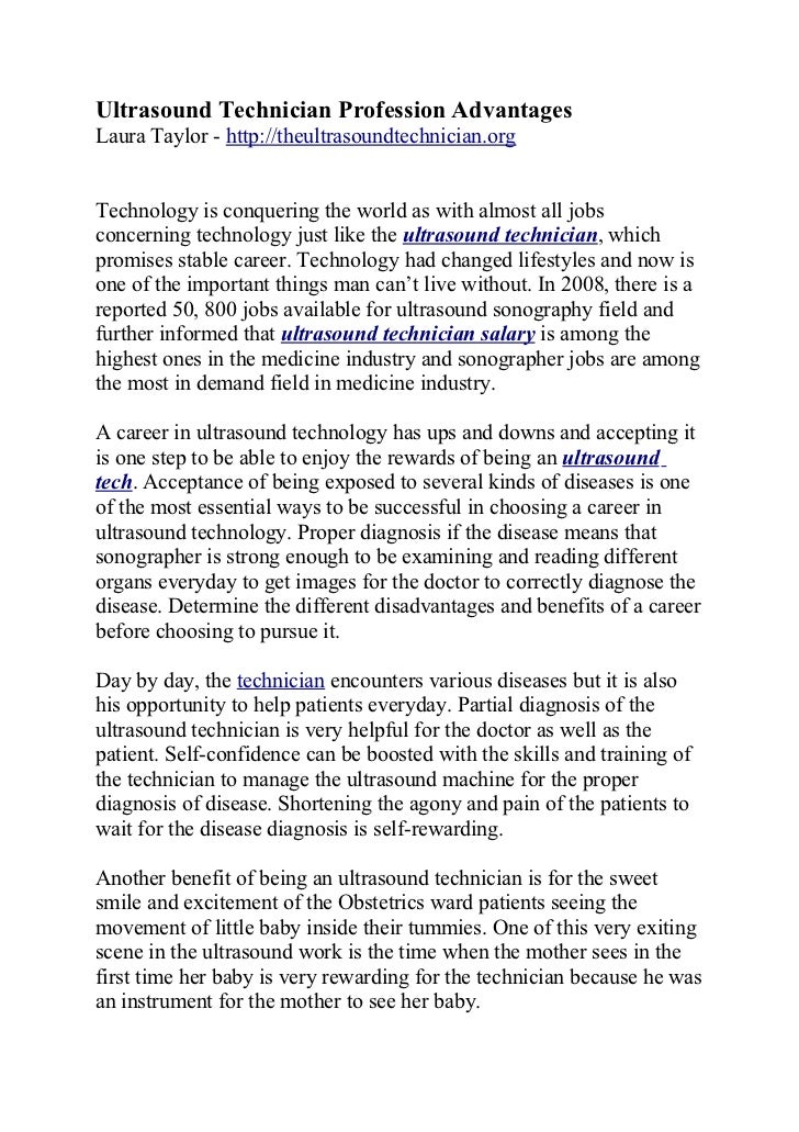 Ultrasound Technician Job Description A Closer Look