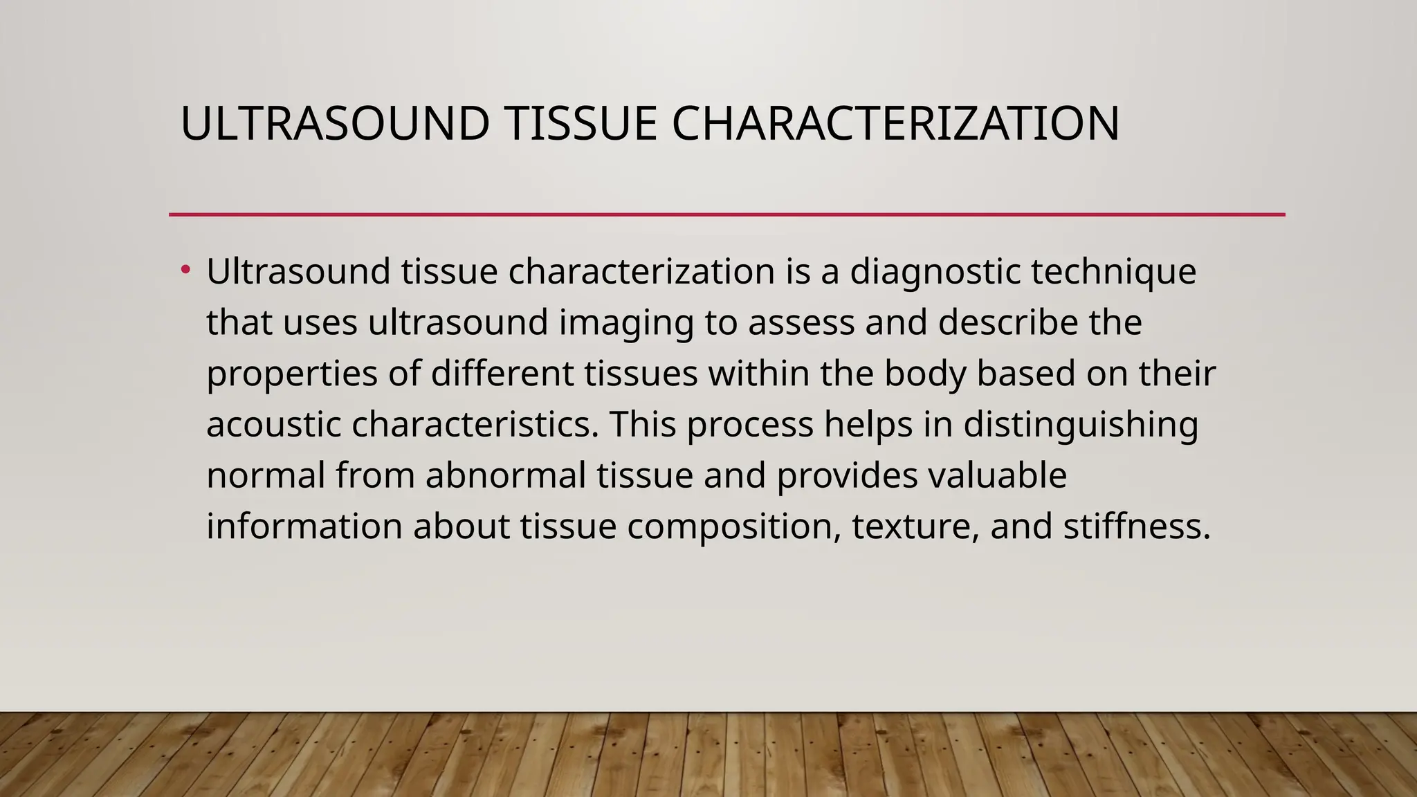 Ultrasound Tissue Characterization Doppler Ppt