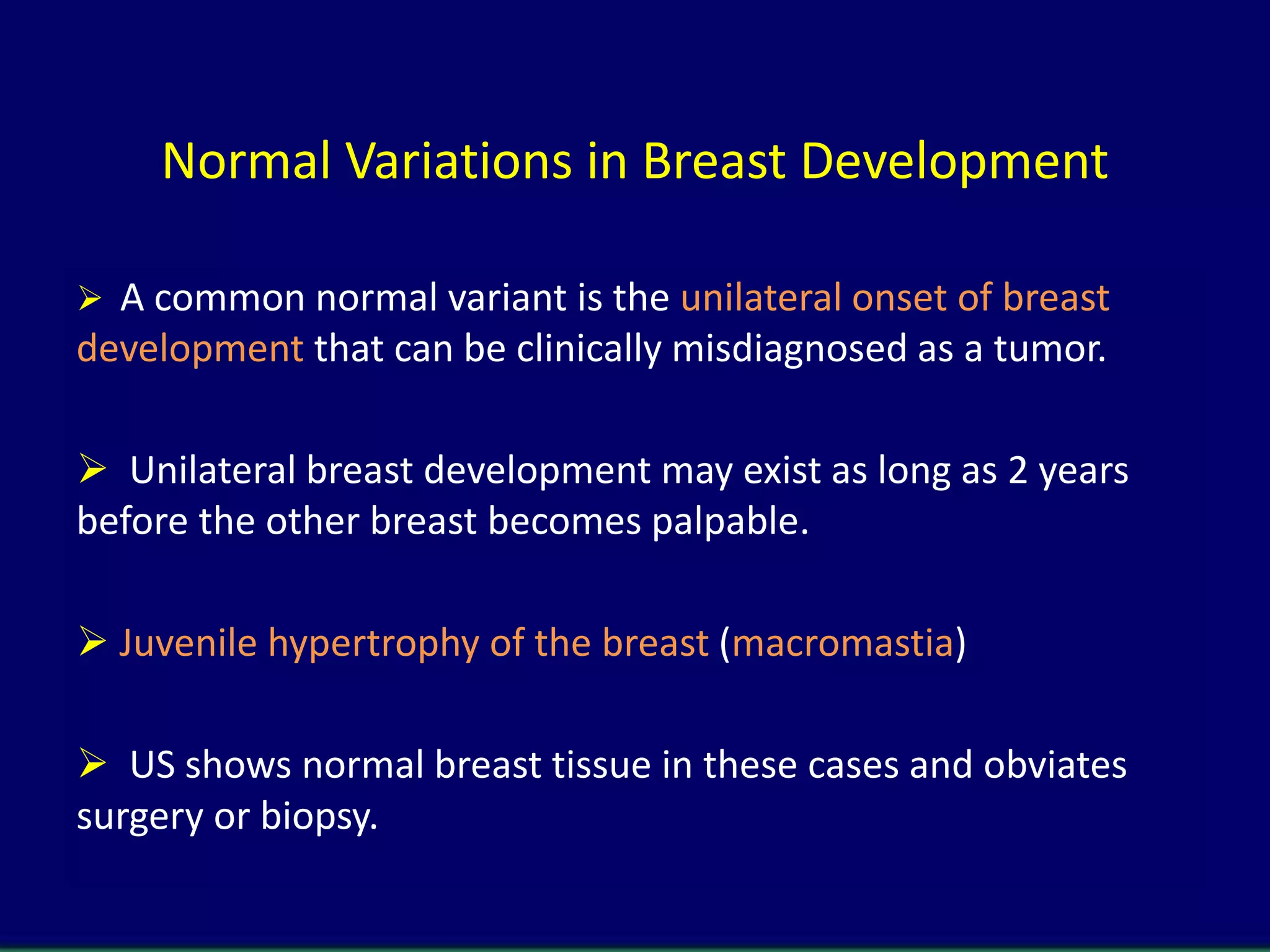 Ultrasound of pediatric and adolescent breast | PPTX