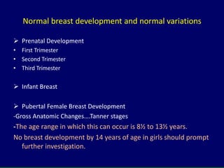 Ultrasound of pediatric and adolescent breast | PPTX
