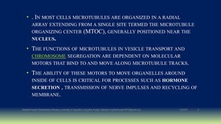 Ultrastructure and function of cytoskeleton | PPT