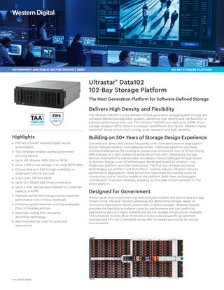Ultrastar® Data102 102-Bay Storage Platform | PDF