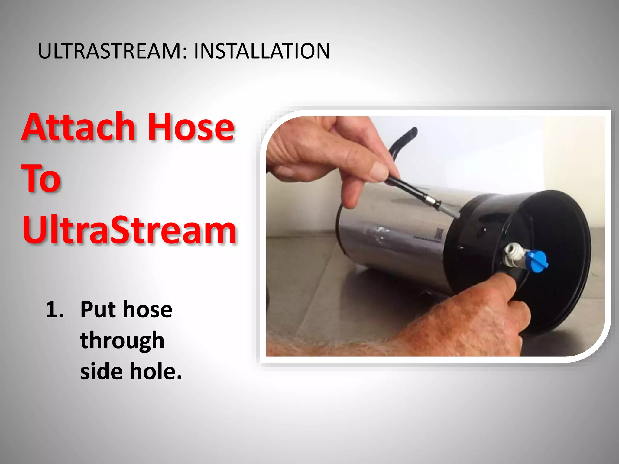 Ultra stream Hydrogen water system installation presentation | PPT