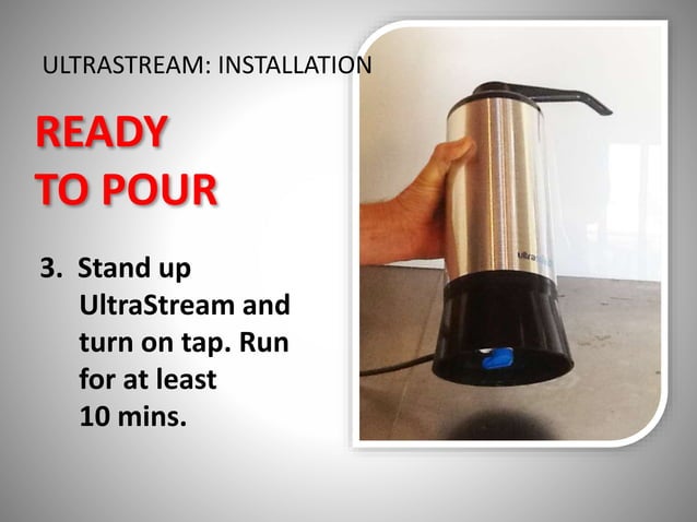 Ultra stream Hydrogen water system installation presentation | PPT