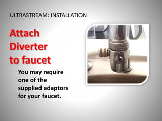 Ultra stream Hydrogen water system installation presentation | PPT