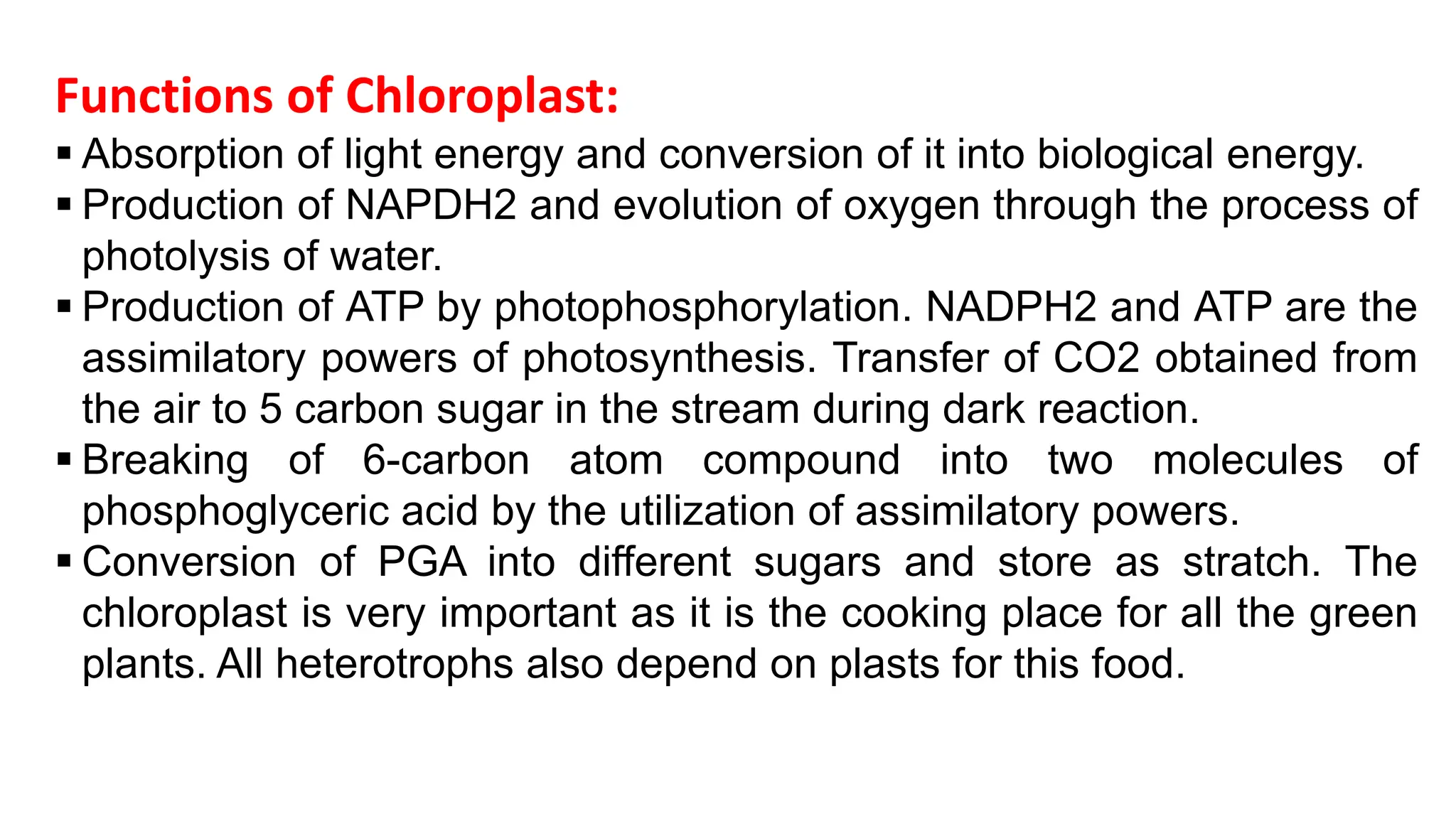 Ultrastructure and functions of Chloroplast.pptx