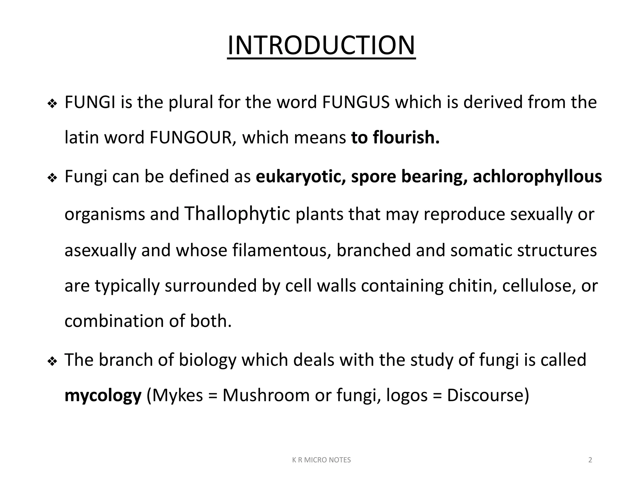 ULTRA STRUCTURE OF FUNGAL CELL AND GROWTH | PPTX