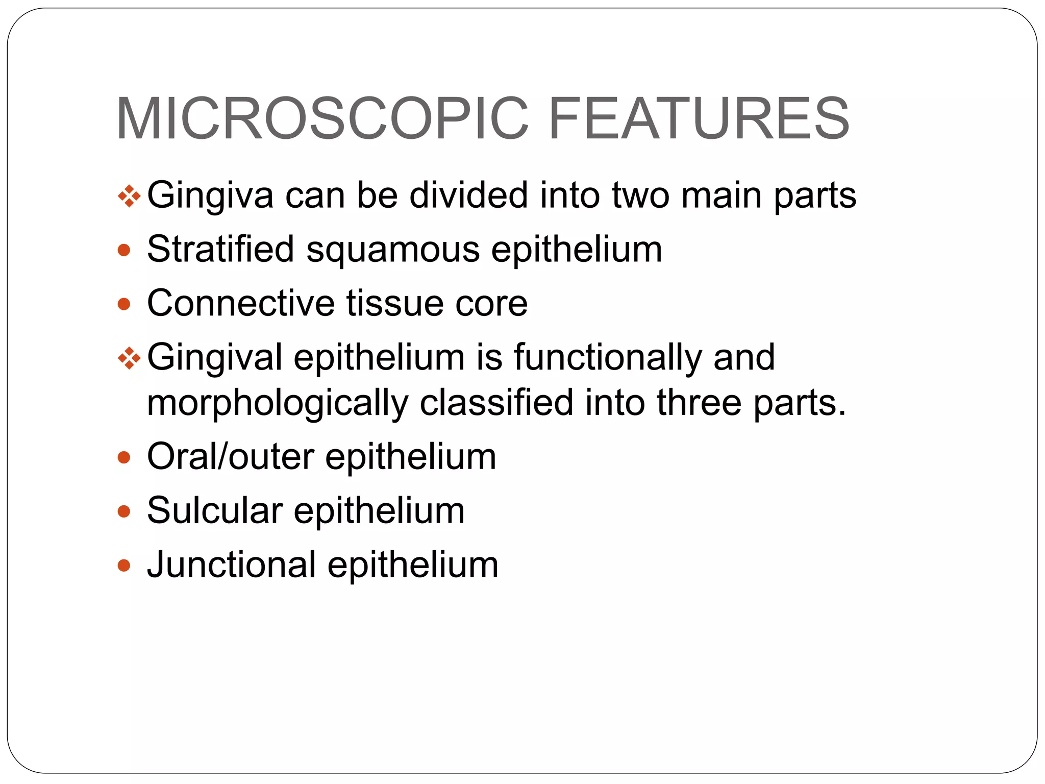 Ultrastructure of gingiva | PPTX | Dental Health | Diseases and Conditions