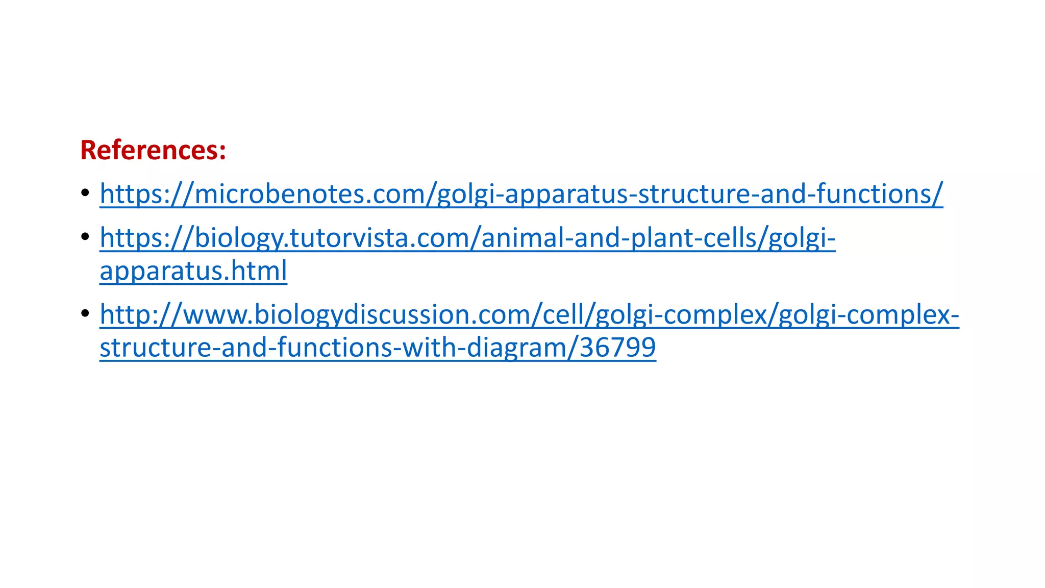 Ultrastructure of Golgi appratus and functions.pptx | Biological ...
