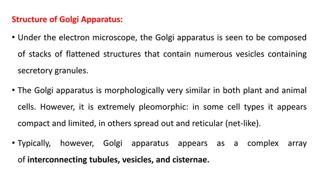 Ultrastructure of Golgi appratus and functions.pptx