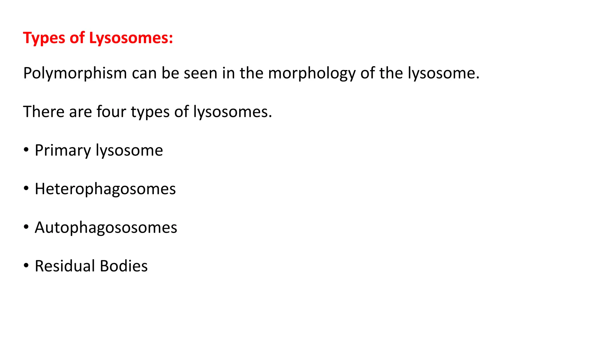 Ultrastructure of Lysosomes and its functions | PPTX