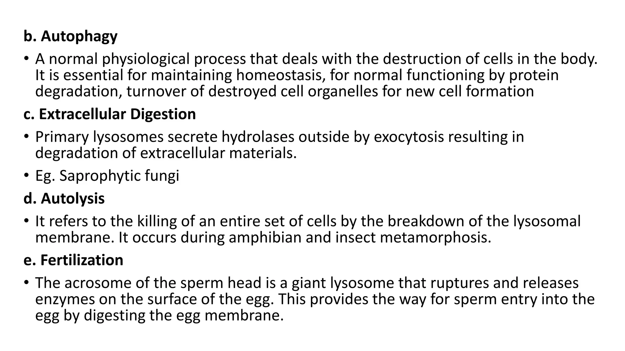 Ultrastructure of Lysosomes and its functions | PPTX