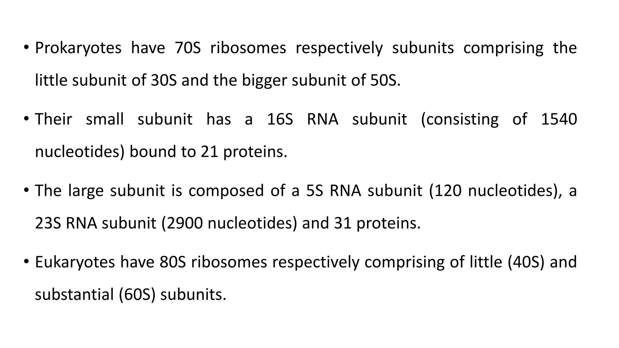 Ultra-structure of Ribosomes and functions | PPTX