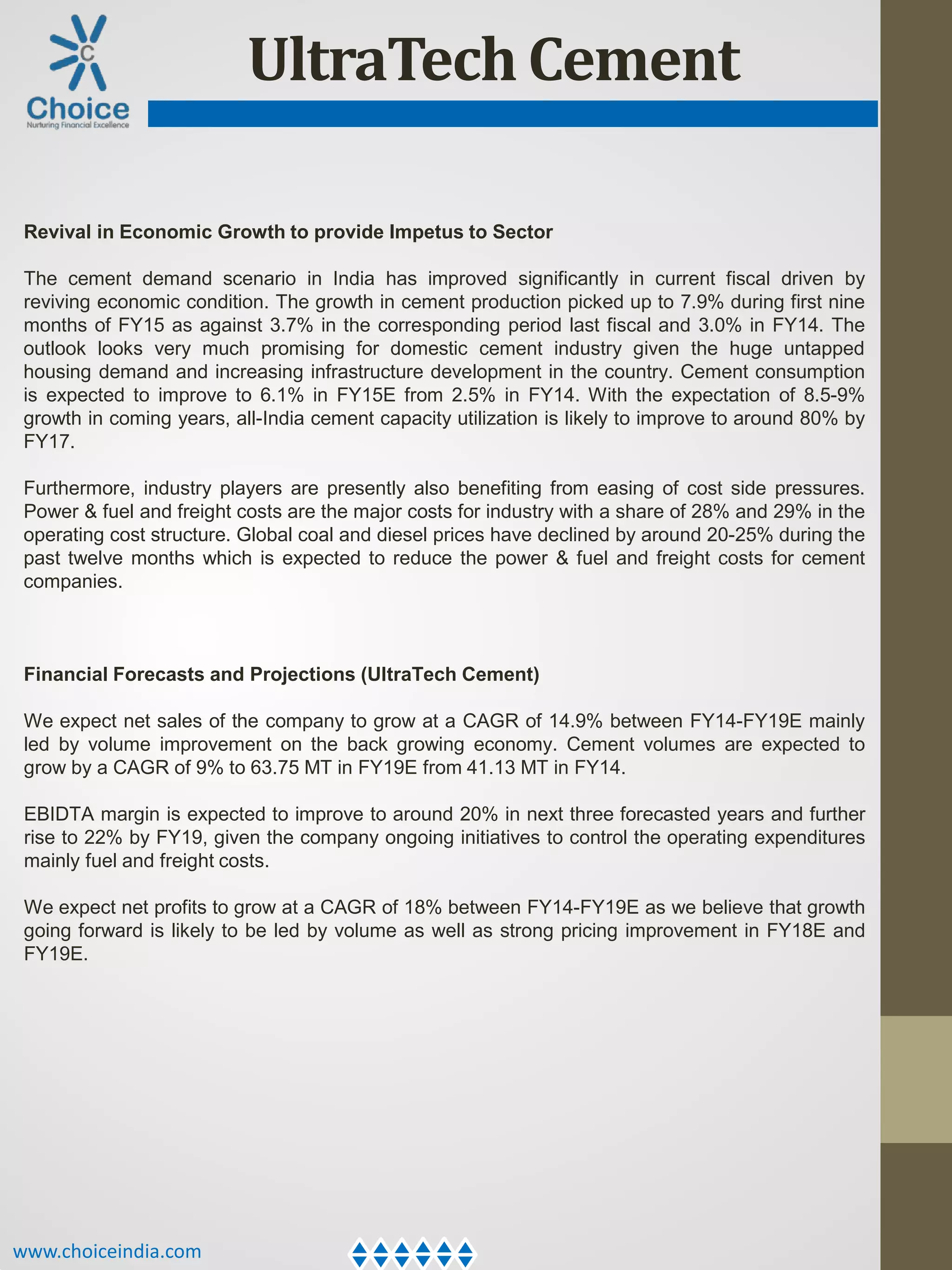 Choice Broking Research-UltraTech Cement. | PDF