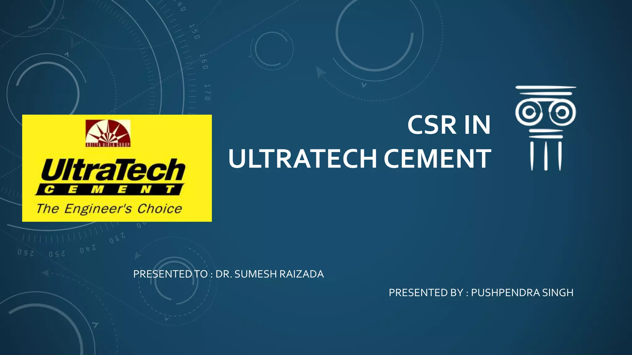 Ultratech cement CSR | PPTX