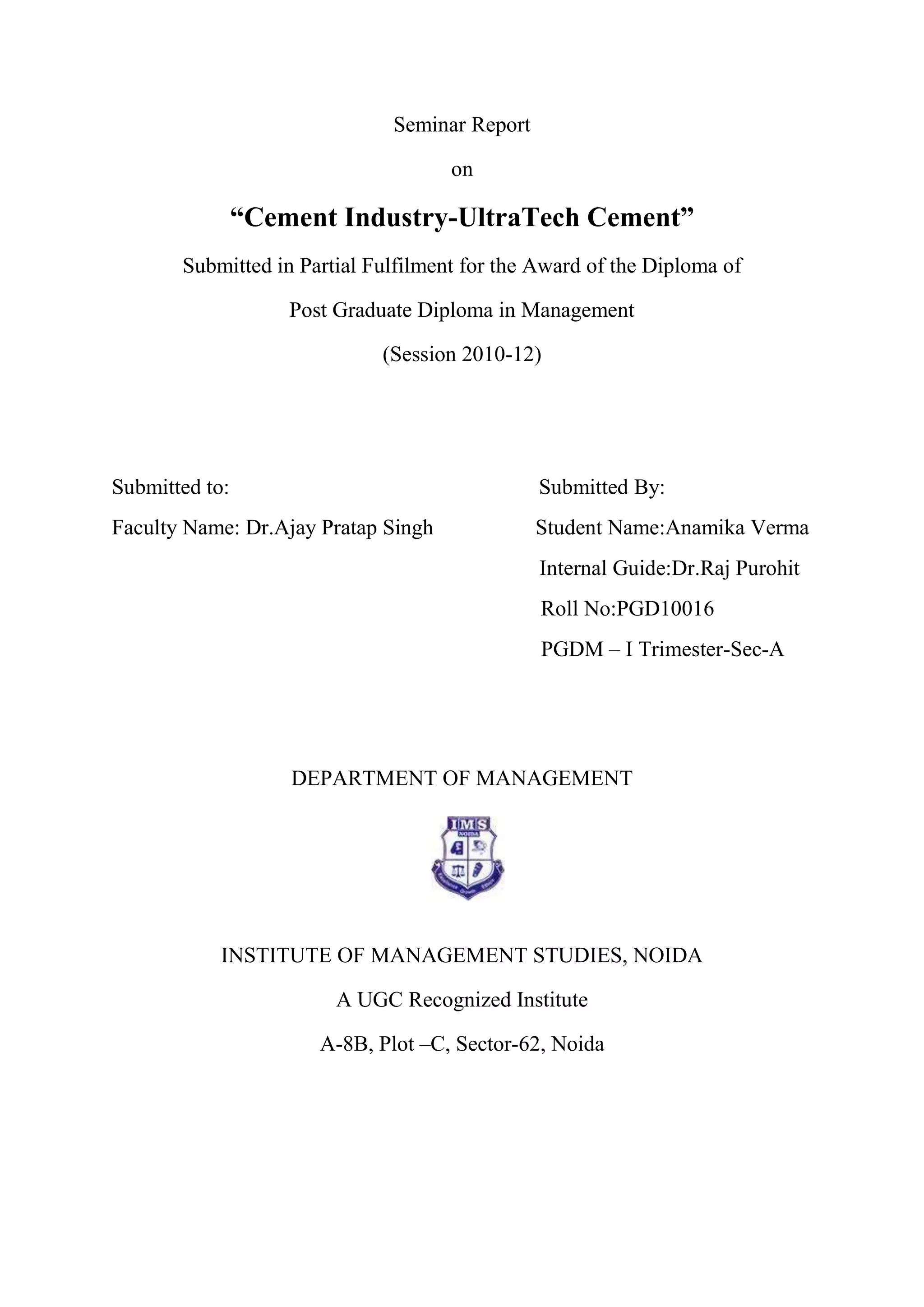 Ultratech project | DOCX