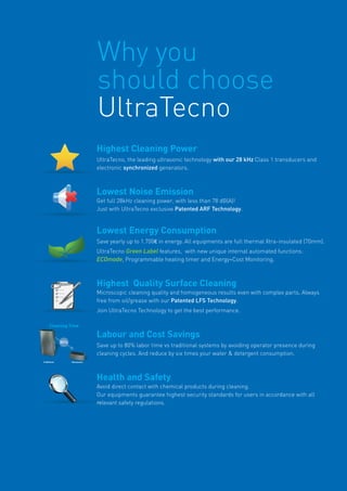 Ultratecno power ultrasonic cleaning | PDF