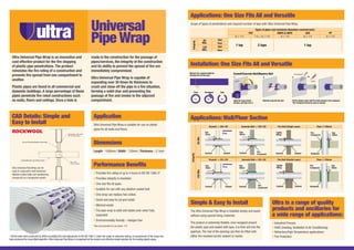 Ultra Universal Pipe Wrap & Universal Pipe Sleeve Brochure | PDF