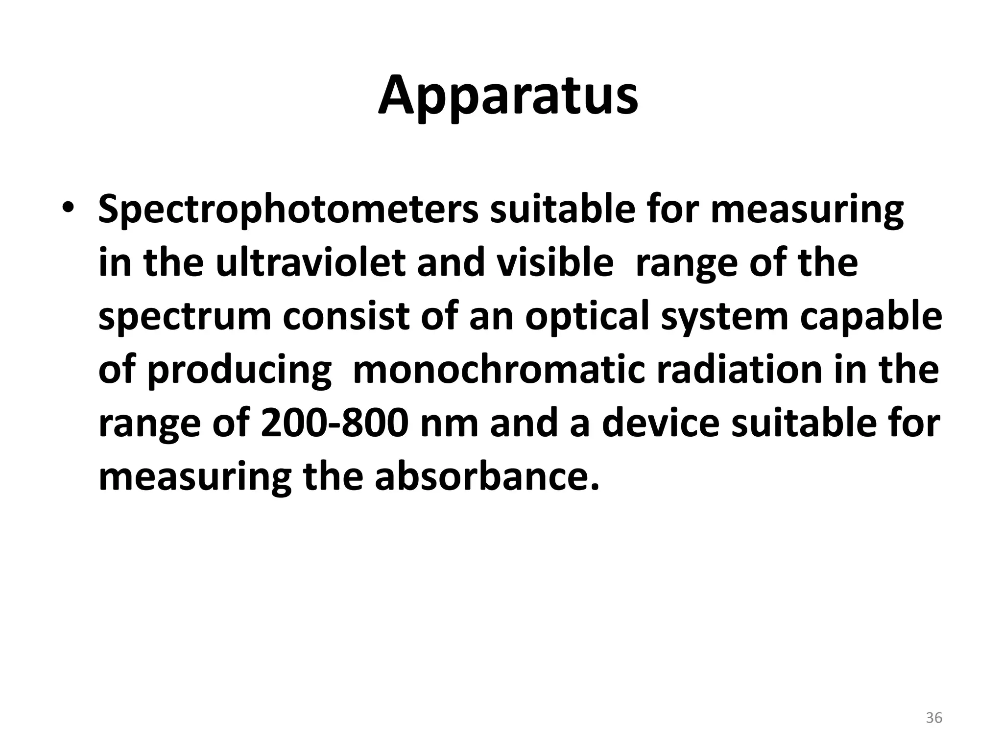 Ultraviolet and Visible Absorption Spectrophotometry note students 2021 ...