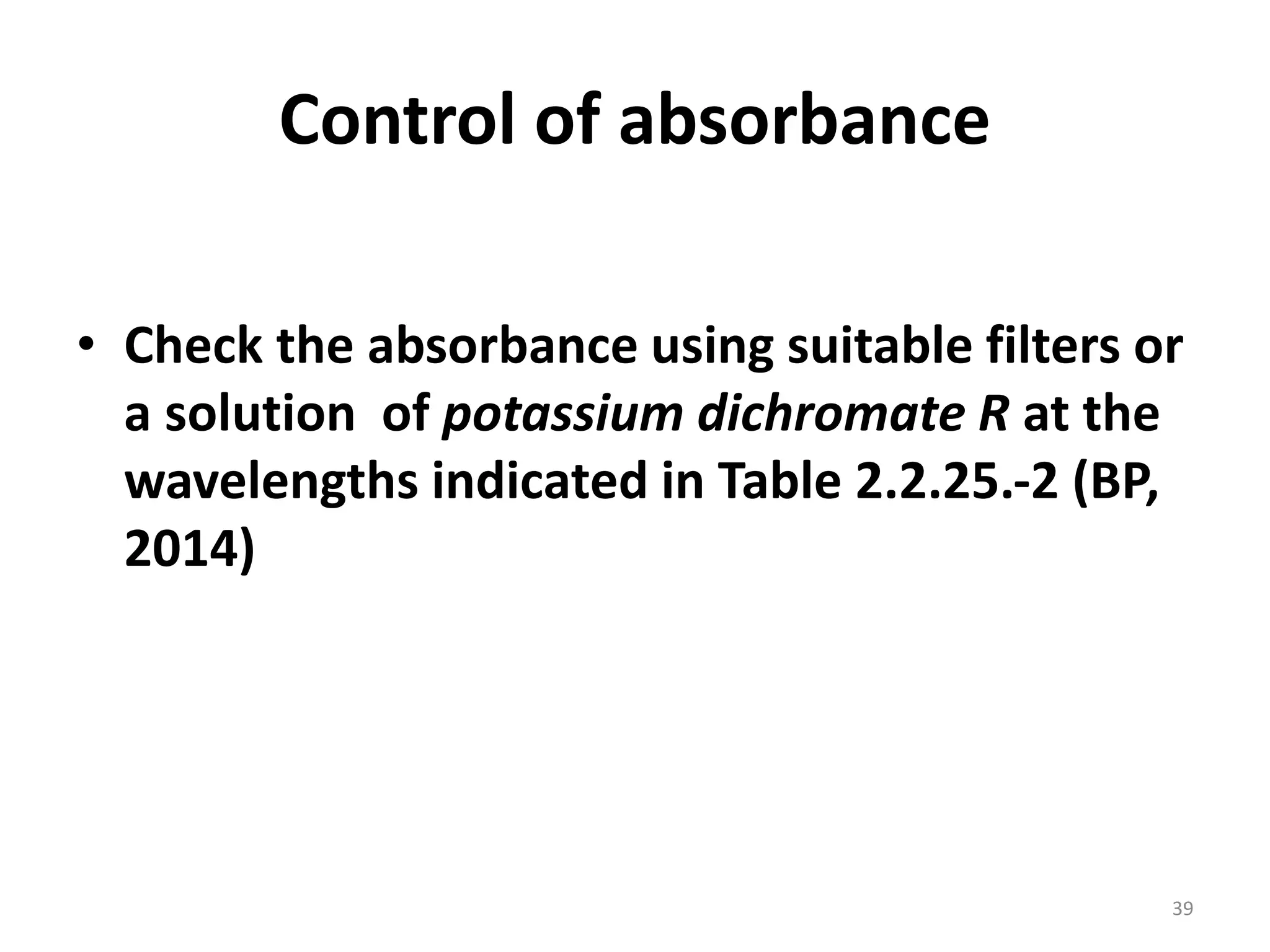 Ultraviolet and Visible Absorption Spectrophotometry note students 2021 ...