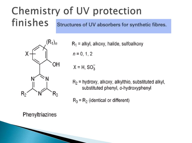 Ultraviolet protection finishes | PPT