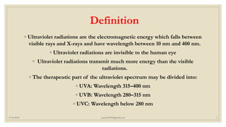 Ultraviolet radiation | PPTX