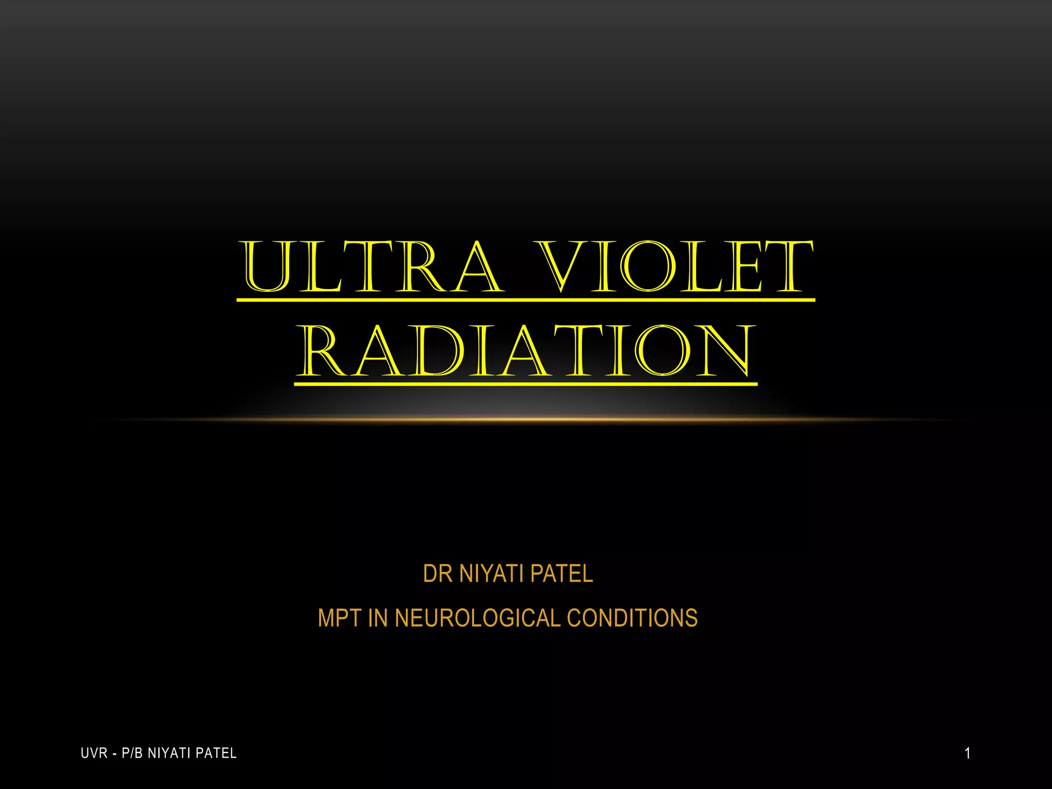 Ultra violet radiation physiotherapy | PDF
