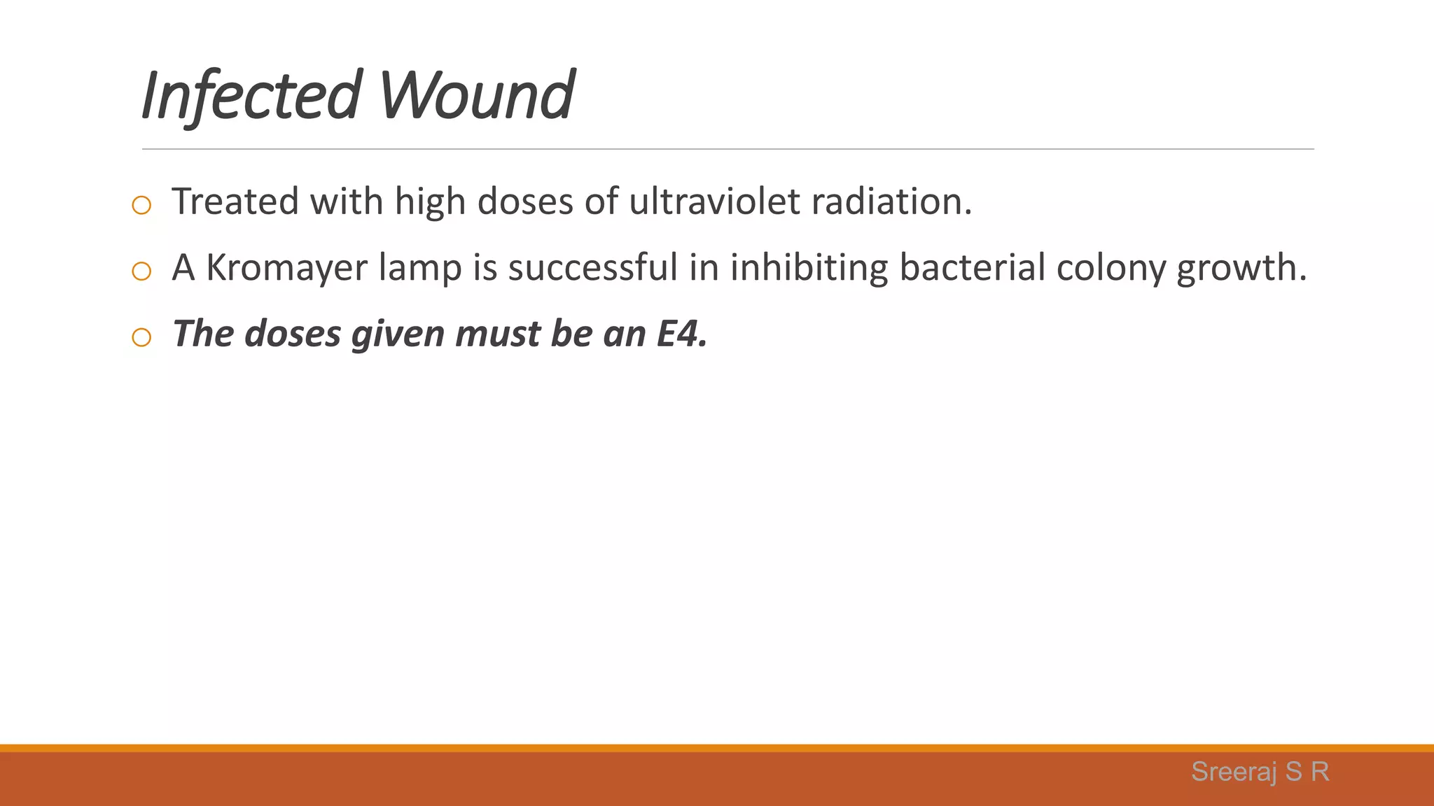 Ultraviolet radiation in Physiotherapy | PPT