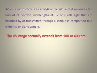 Ultraviolet Spectroscopy.pptx