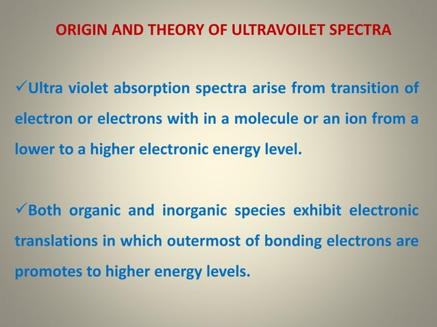 Ultraviolet Spectroscopy.pptx