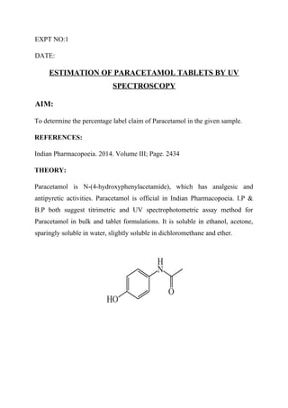 ULTRAVIOLET VISIBLE ABSORPTION SPECTROPHOTOMETRY.docx