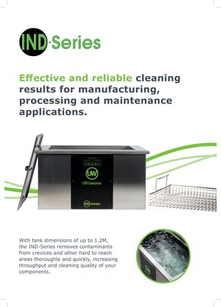 Ultrawave IND-Series Ultrasonic Cleaners | PDF