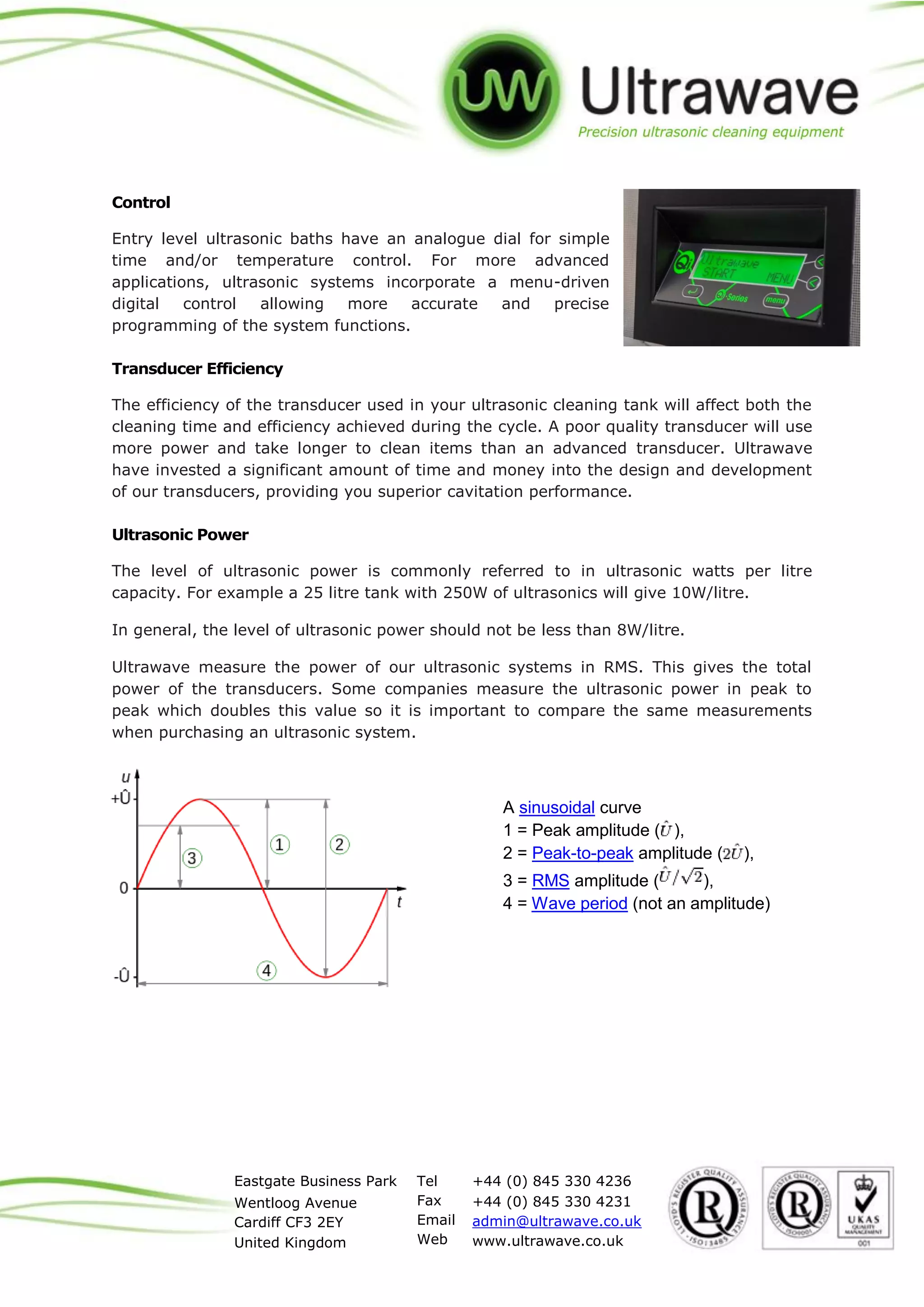 Ultrawave precision ultrasonic cleaning equipment buyers guide | PDF