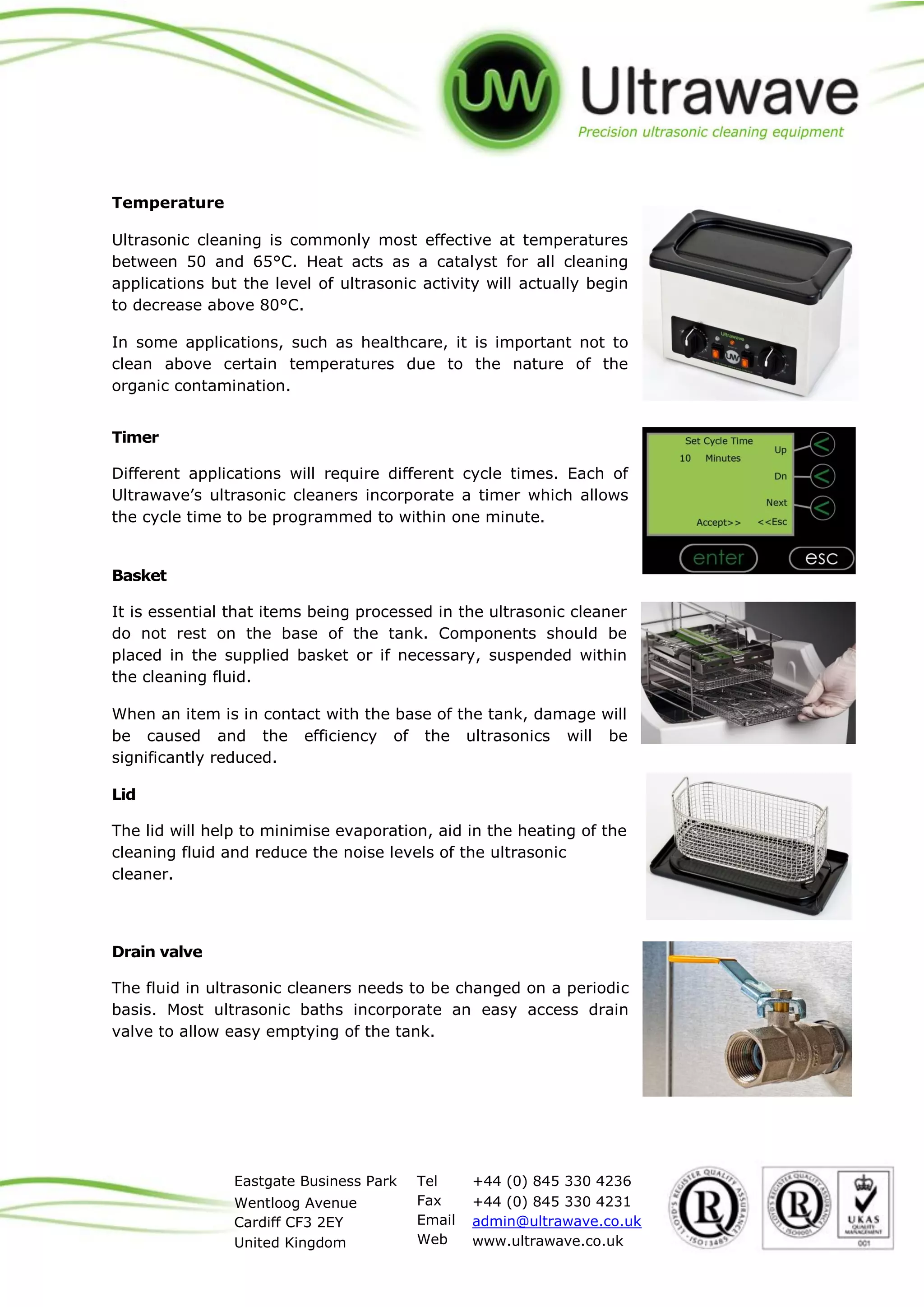 Ultrawave precision ultrasonic cleaning equipment buyers guide | PDF