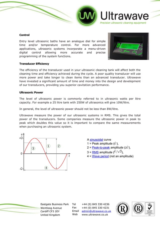 Ultrawave precision ultrasonic cleaning equipment buyers guide | PDF