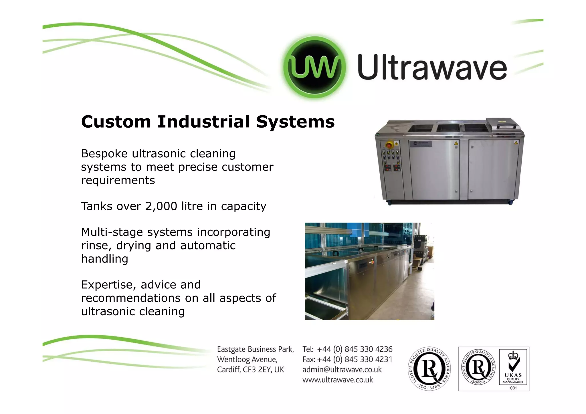 Ultrawave Precision Ultrasonic Cleaning Equipment Mar 11 | PDF | Home ...