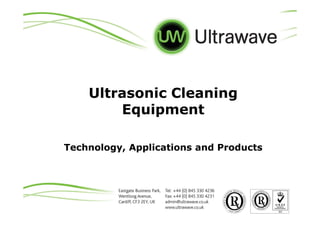 Ultrawave Precision Ultrasonic Cleaning Equipment Mar 11 | PDF | Home ...