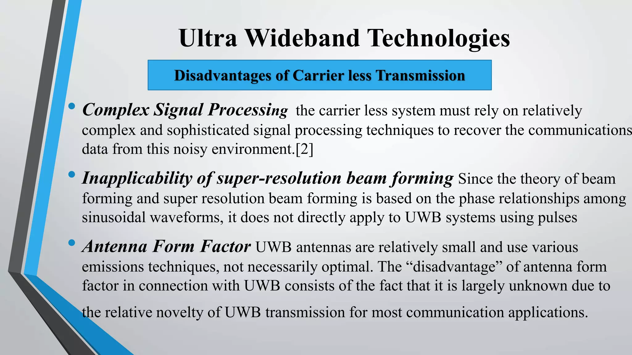 Ultra wide band | PPTX
