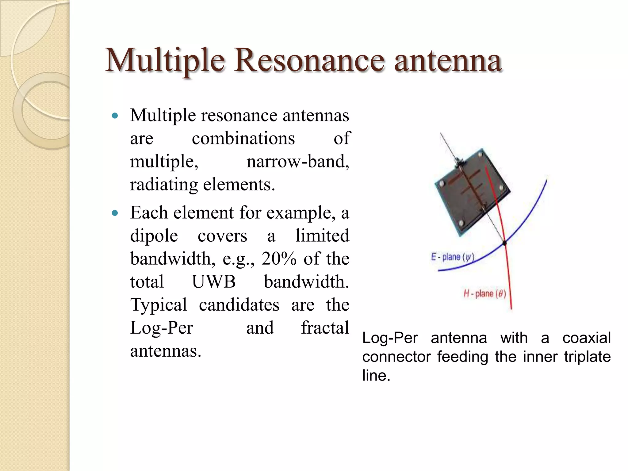 Ultra wide band antenna | PPTX