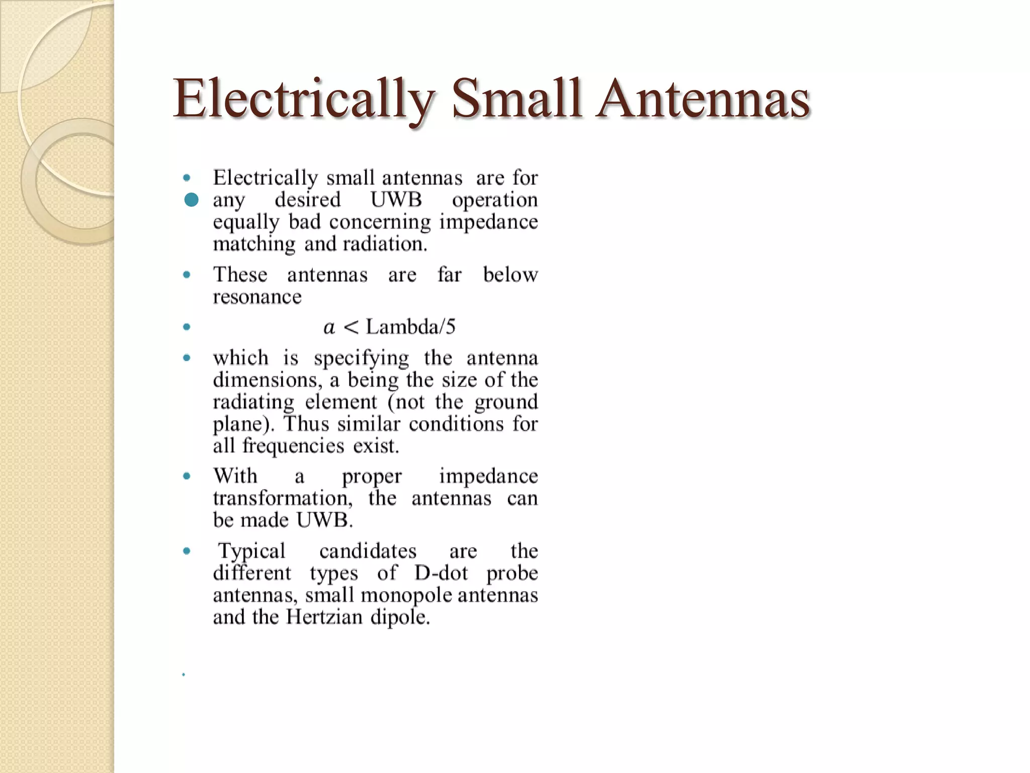 Ultra wide band antenna | PPTX
