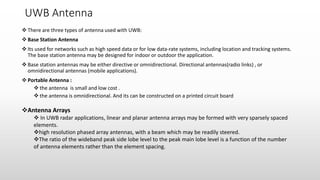 Ultra wideband technology (UWB) | PPTX
