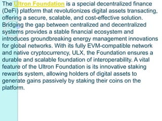 Ultron Foundation | PPT